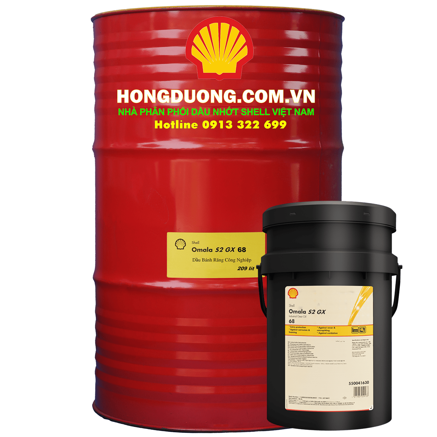 Dầu bánh răng Shell Omala S2 GX 68