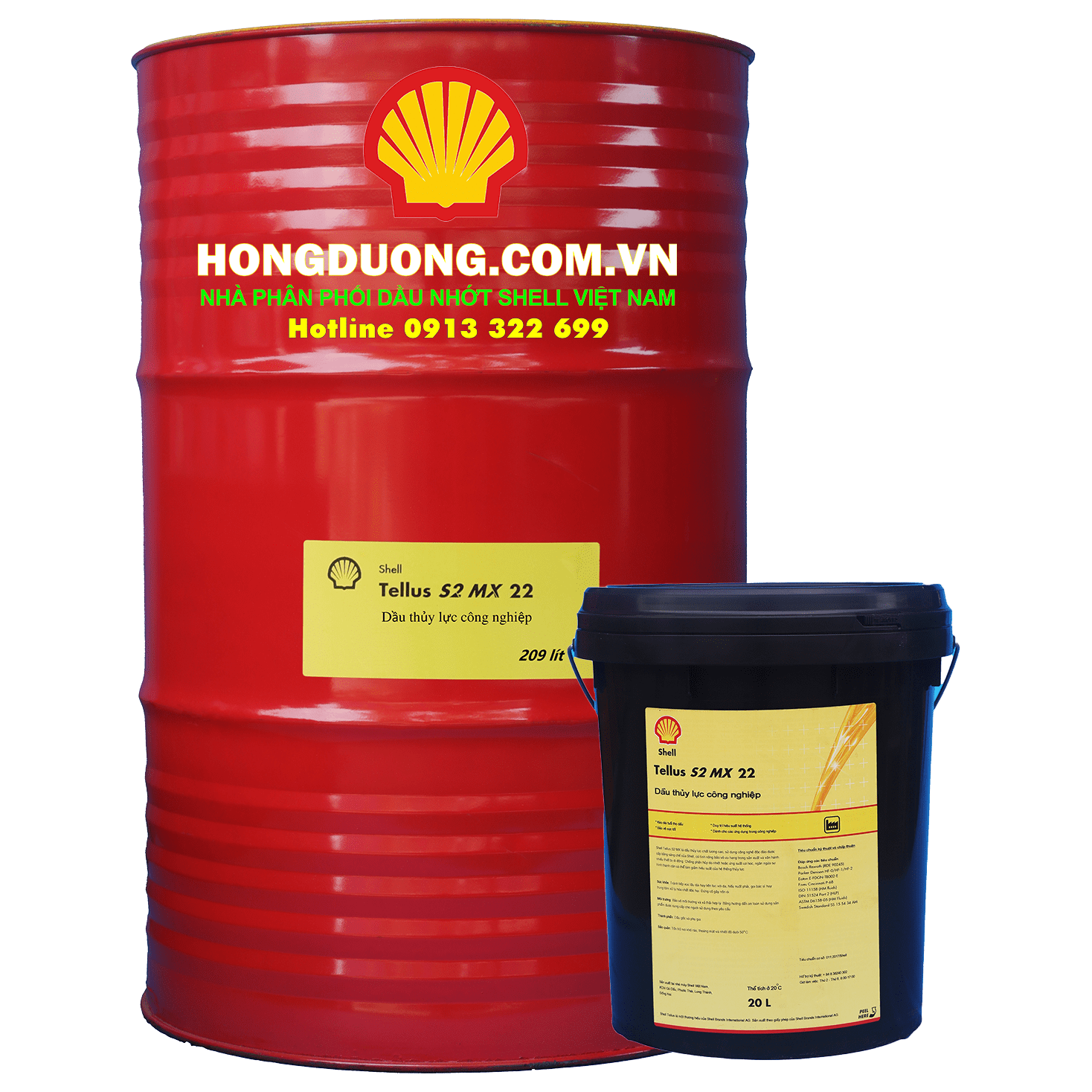 Dầu thủy lực Shell Tellus S2 MX 22