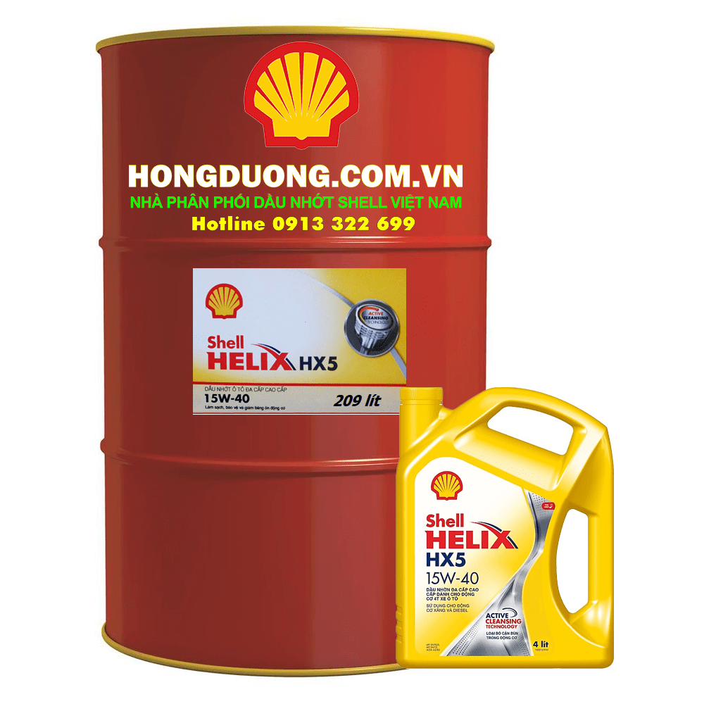Dầu động cơ xăng Shell Helix HX5 15W-40